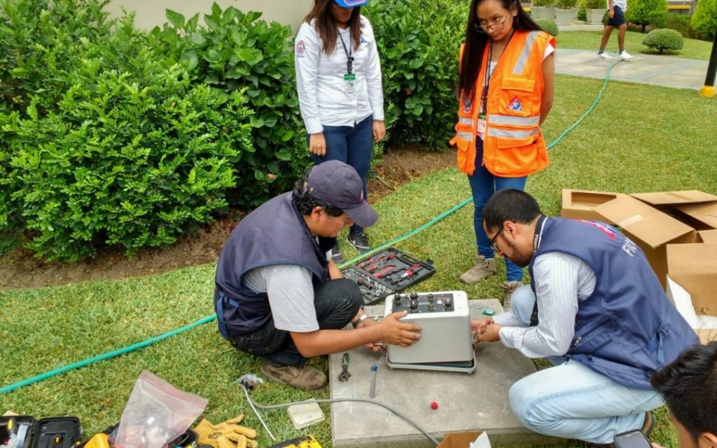 Instalación de acelerógrafo en el campus 2 de la USIL - CISMID