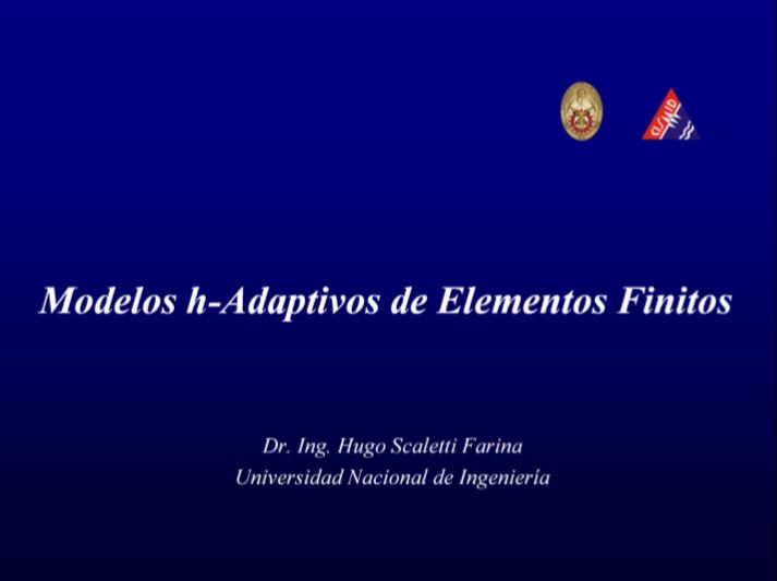 Modelos h-Adaptivos de Elementos Finitos - CISMID