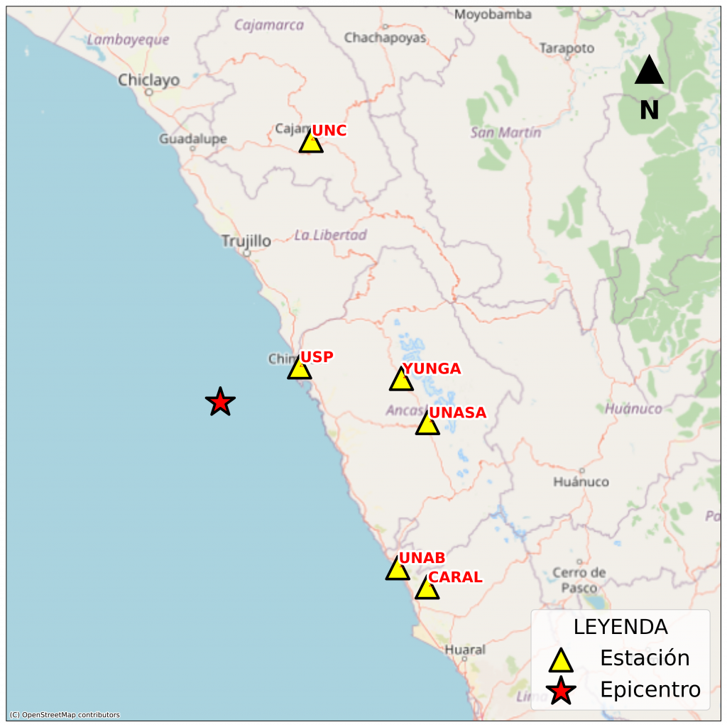 Acelerogramas del sismo de Chimbote, Santa - Ancash, del 06 de enero de ...