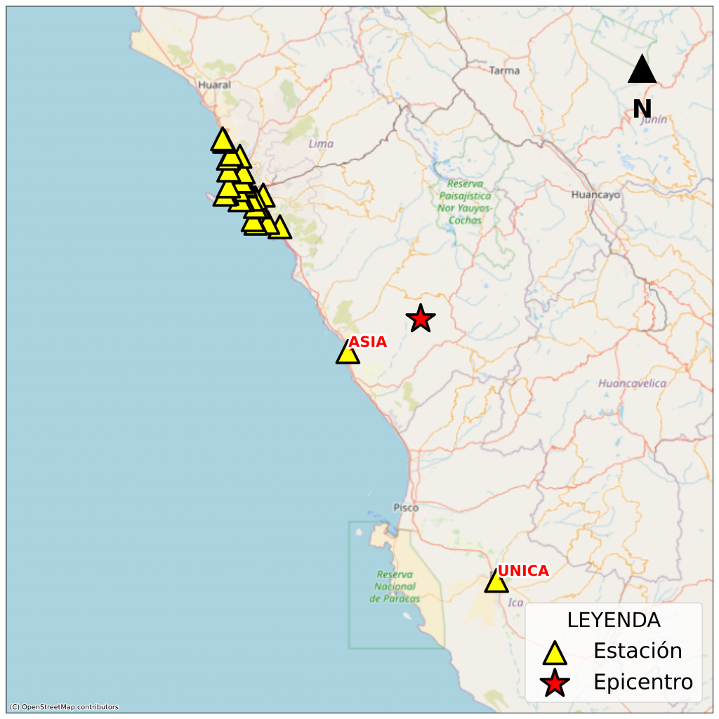 Acelerogramas del sismo de Lunahuana, Cañete - Lima, del 21 de ...