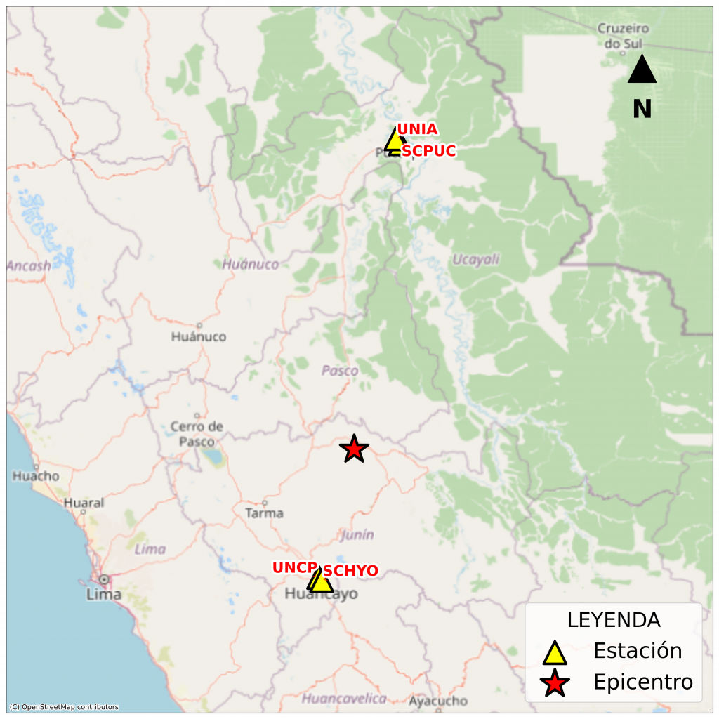 Acelerogramas del sismo de La Merced, Chanchamayo - Junin, del 10 de ...