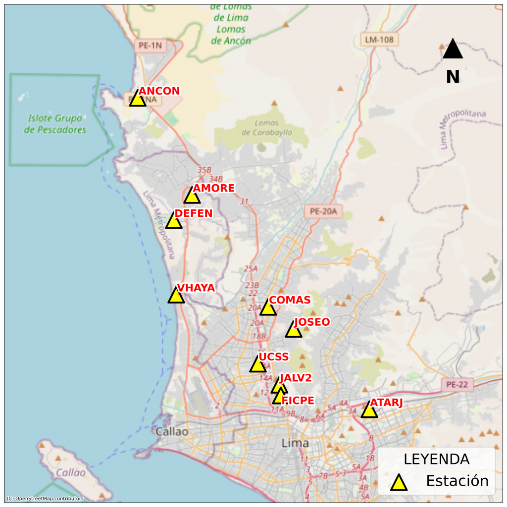 Acelerogramas del sismo de Huacho, Huaura - Lima, del 07 de mayo de ...