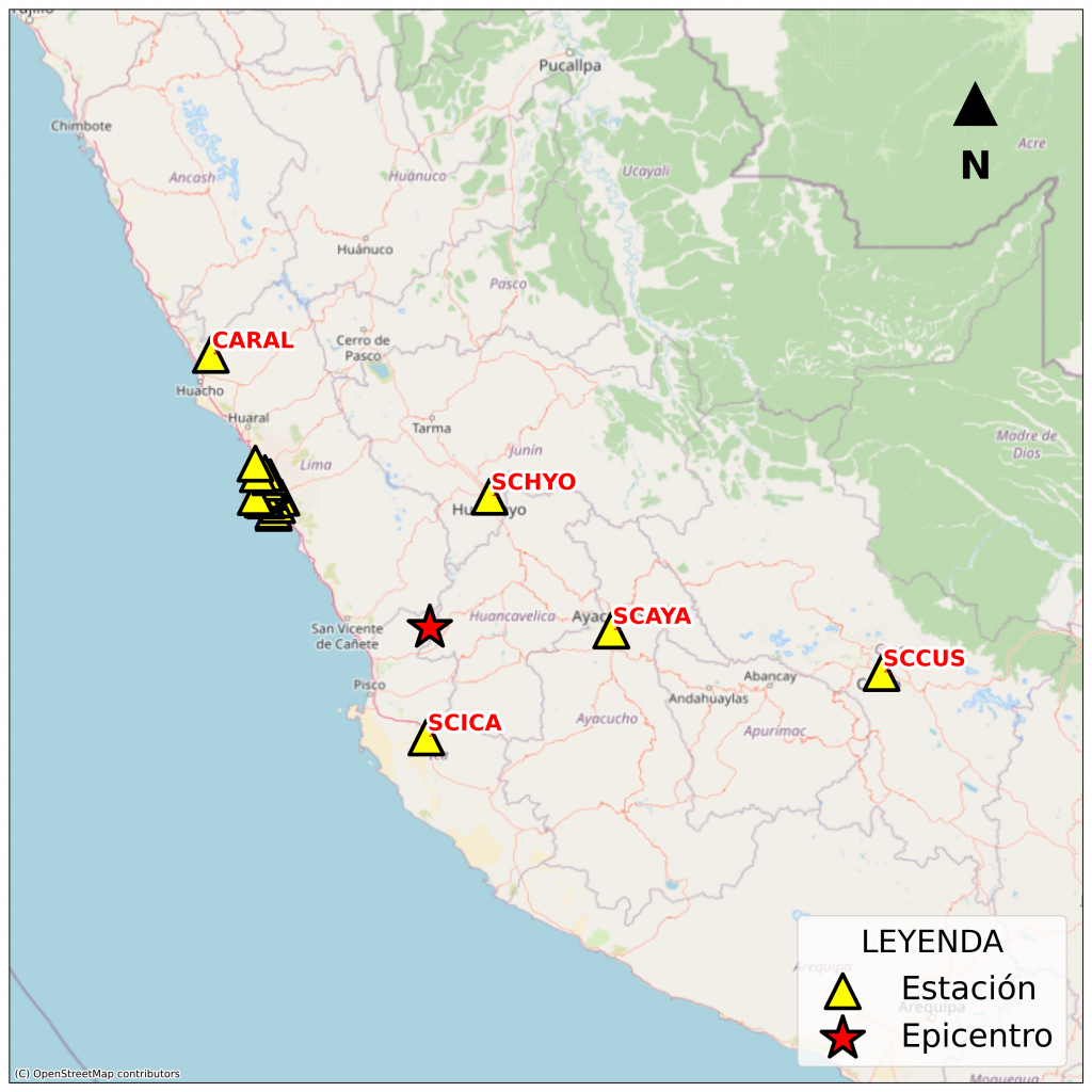 Acelerogramas del sismo de Lunahuana, Cañete - Lima, del 05 de ...