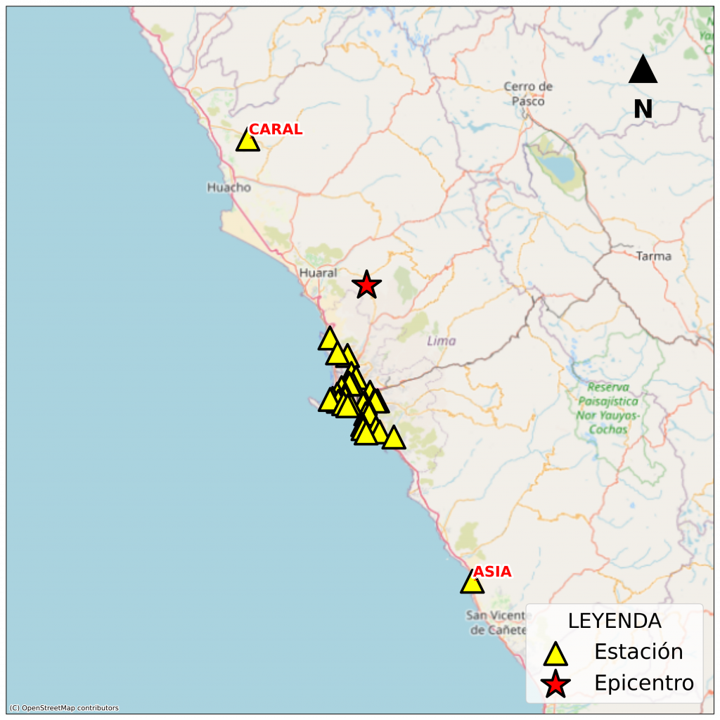 Acelerogramas del sismo de Yangas, Canta - Lima, del 15 de diciembre de ...
