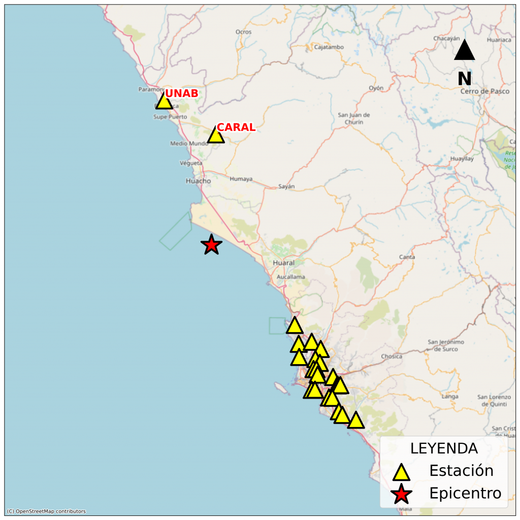 Acelerogramas del sismo de Huacho, Huaura - Lima, del 19 de enero de ...